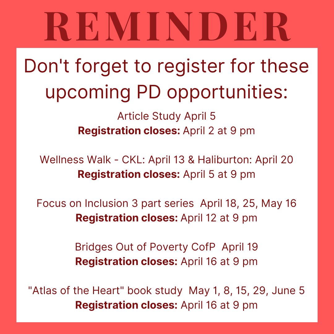 Don’t forget to register! – Early Learning Quality Initiative