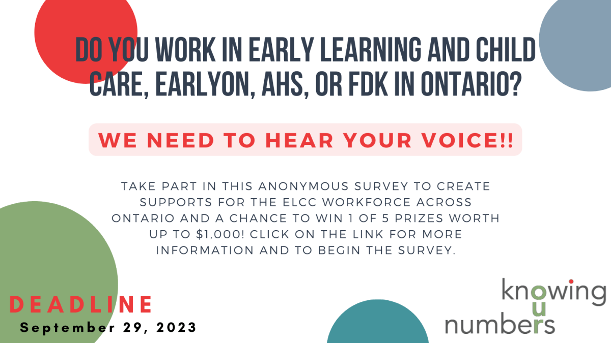 Knowing Our Numbers Survey – Early Learning Quality Initiative